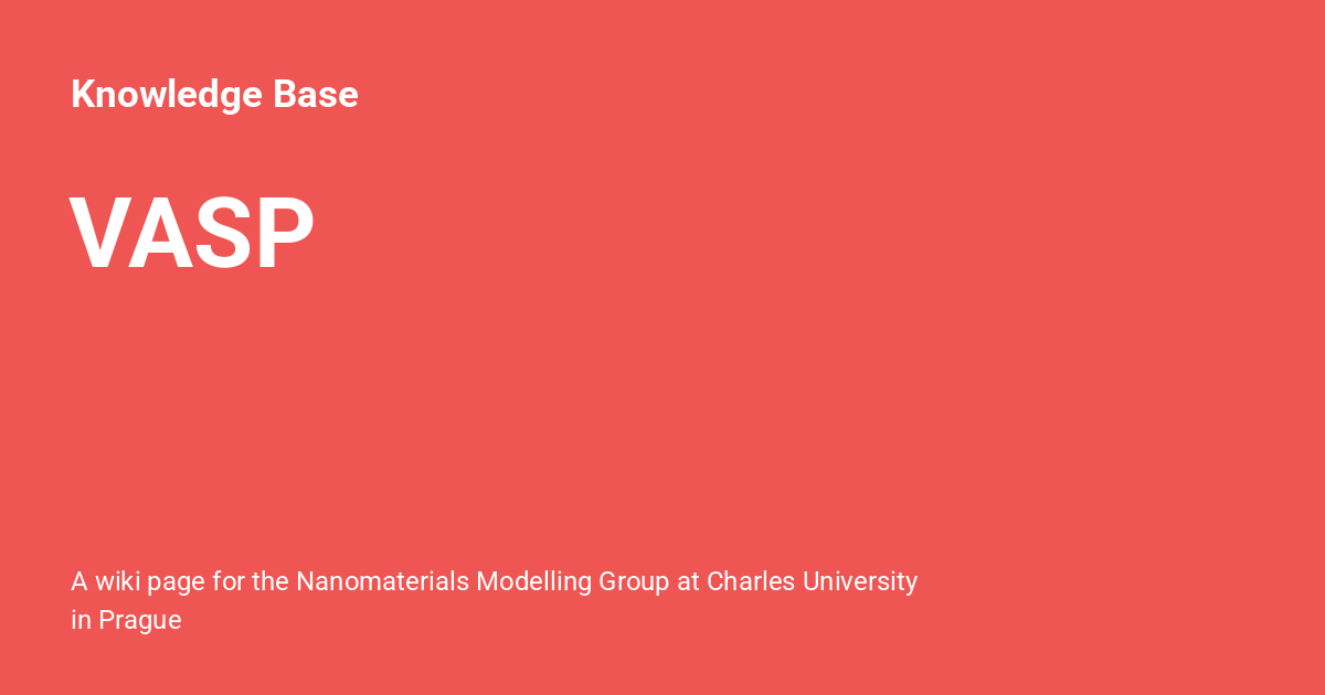 VASP - Knowledge Base